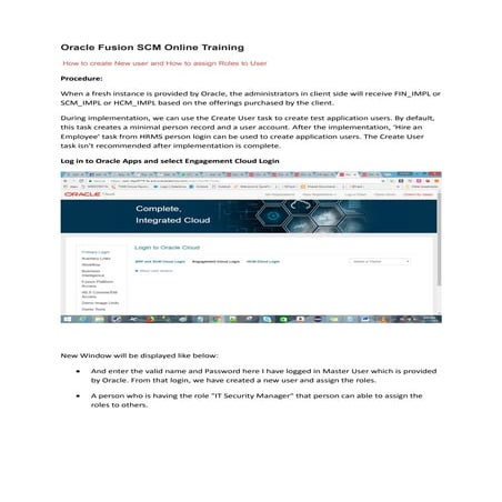 Oracle Fusion SCM Online Training | PDF | Operating Systems | Computer Software and Applications
