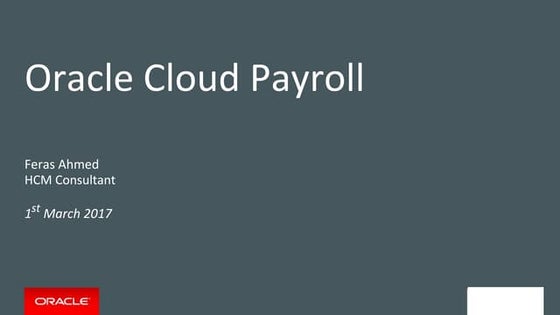Oracle Fusion HCM Payroll Process Flow.pdf | Business Accounting ...