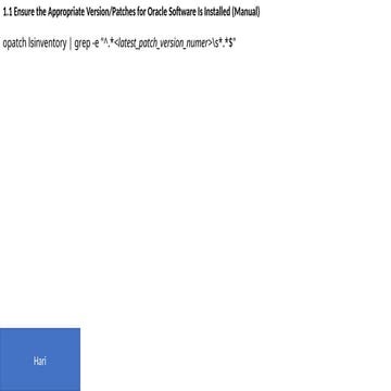 Oracle Hardening scripts V1.2_DBA.pptxon kelu | PPT