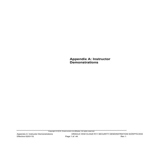 Oracle Fusion Role Mappings | PDF