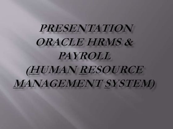 Oracle Fusion HCM Payroll Process Flow.pdf | Business Accounting & Finance | Business