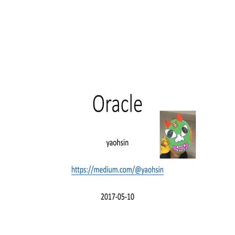 Oracle introduction | PPT