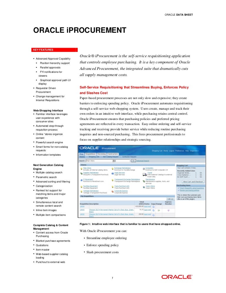 Oracle I Procurement