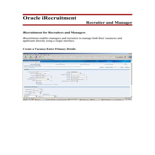 Oracle i recruitment | PDF
