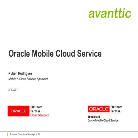 Oracle MCS Best Practices | PPT