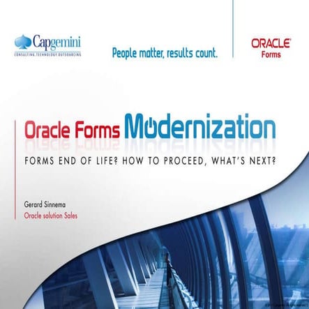 Capgeminis Oracle Modernization Offering Pptx Technology And Computing