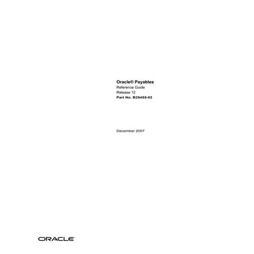 Oracle Payables Reference Guide Pdf