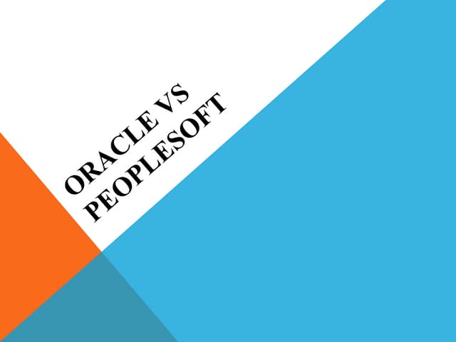 Oracle Peoplesoft Presentation Ppt