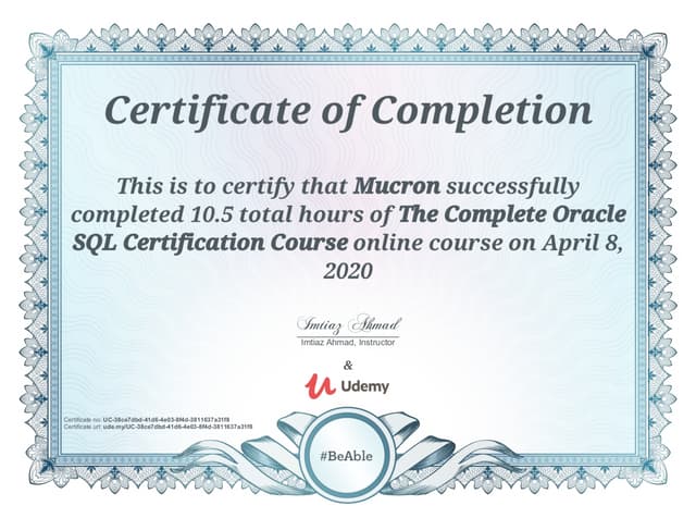 The Complete Oracle Sql Certification Course Ppt
