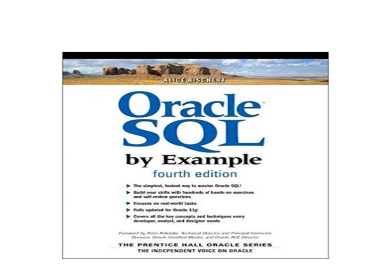 oracle sql by example pdf
