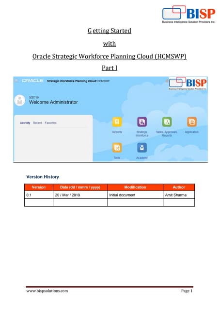 Oracle FCCS Getting Started Guide II | PDF