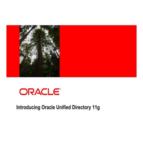 Oracle unified directory_11g | PPT