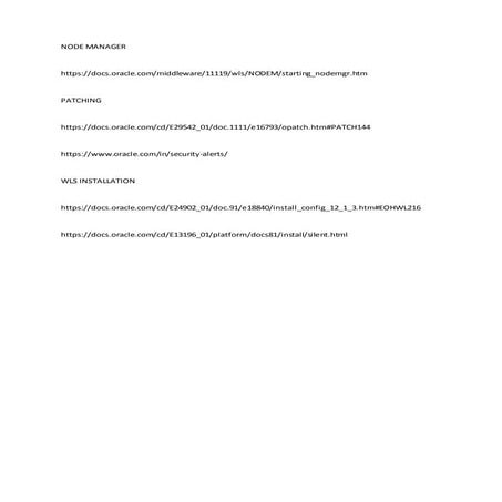 Oracle urls1.docx | Internet | Computing