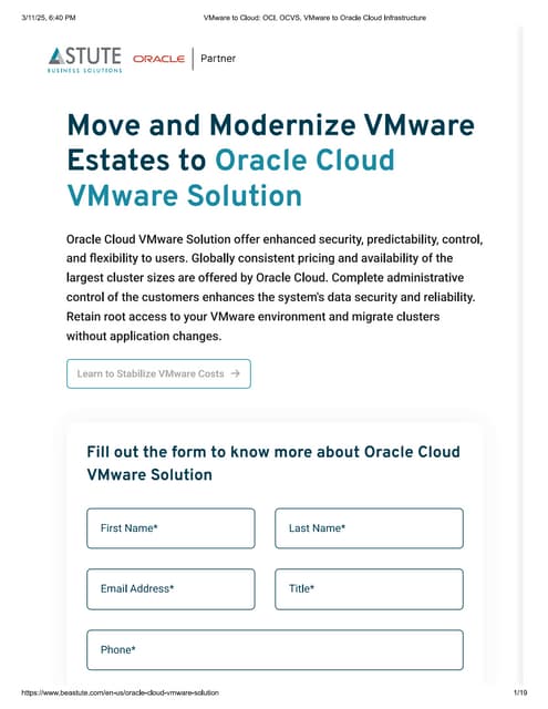 Oracle Cloud Managed Service and Velocity Partner | PDF