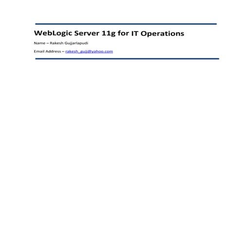 Oracle Weblogic Server 11g For It Ops Pdf 7754