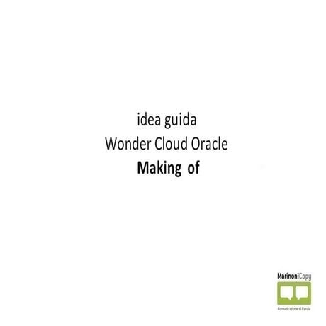 Oracle Wonder Cloud Campaign (Making of) | PPT