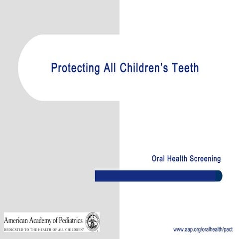 Oral health-screening 4 | PPT | Oral care | Personal Care