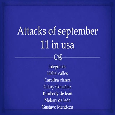 attacks of september 11 | PPT
