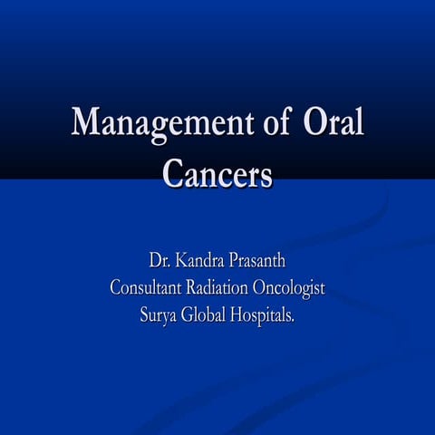 Oral cavity ca | PPT