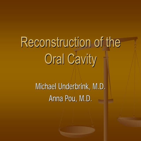 Oral Cavity Recon Slides 030212 | PDF