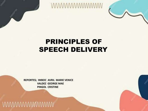 7. Speech Delivery | PPTX
