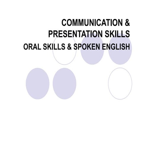 Oral communication | PPT