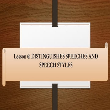 Types of speech styles | PPTX