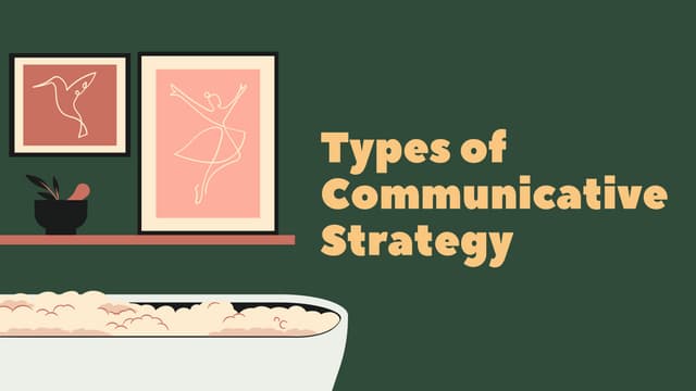 REPAIR IN COMMUNICATIVE STRATEGIES | PPTX