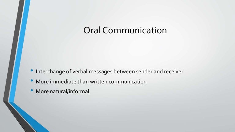 Oral communication in business