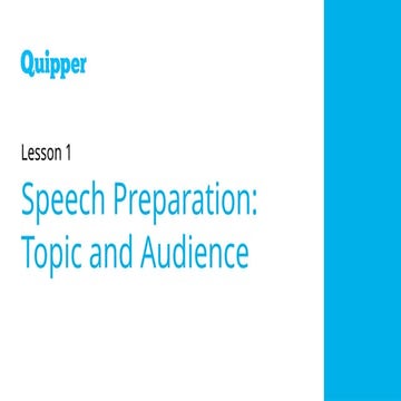 Oral Communication_Unit 11_Lesson 1_Speech Preparation_ Topic and ...