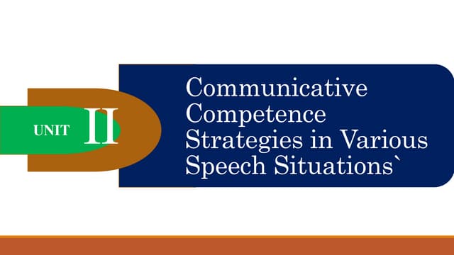 ORAL COMMUNICATION (Quarter Two Week One) | PPTX