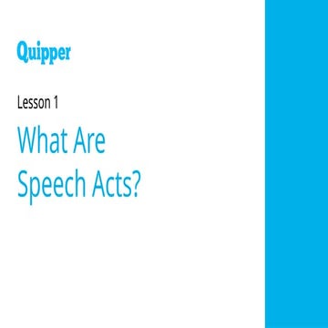 Oral Communication_Lesson 1_What Are Speech Acts. | PPTX
