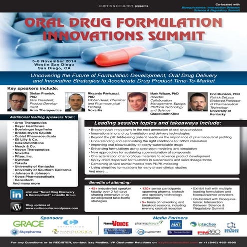 Oral Drug Formulation Innovations 2014 | PDF