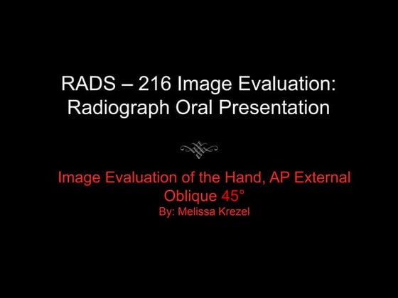 ROUTINE PROJECTIONS FOR HAND............ | PPTX