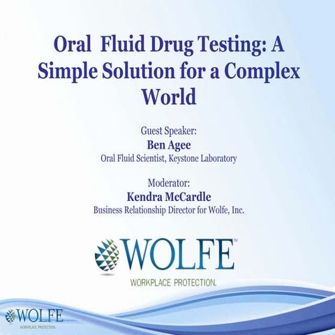 Oral fluid drug testing | PDF