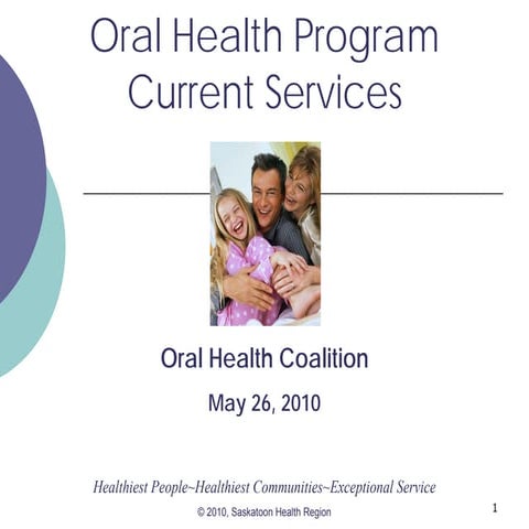 Oral health program current services oral health coalition | PDF | Oral ...