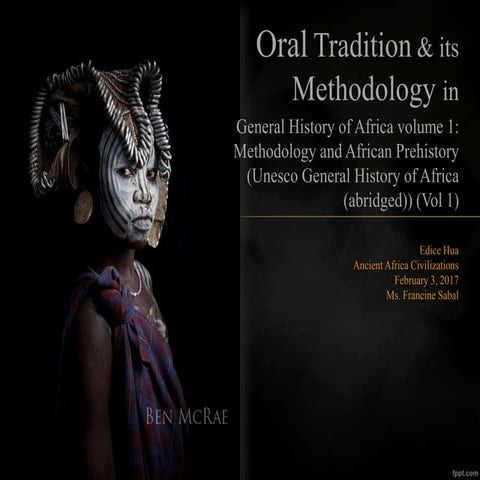 Oral History Africa African Oral Traditions: Storytelling And History