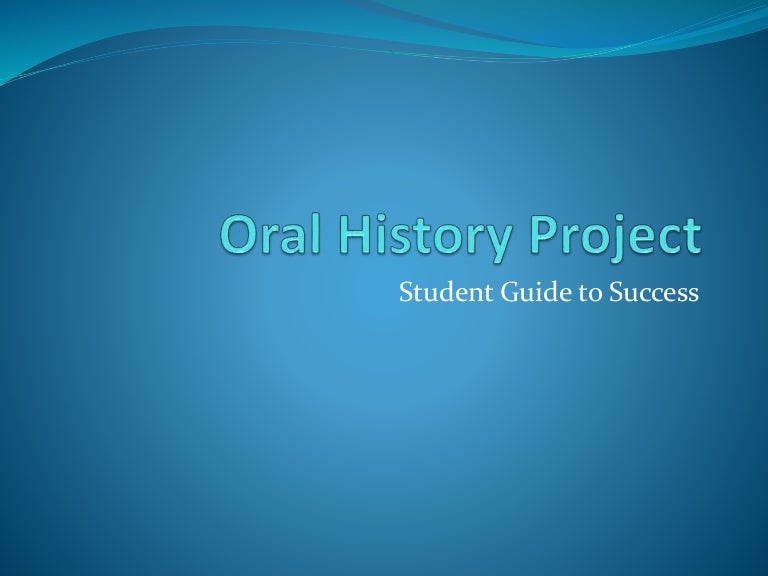 Oral History Project oral-history-project