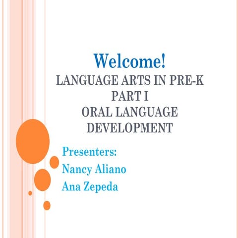Oral language presentation fall 12 | PDF