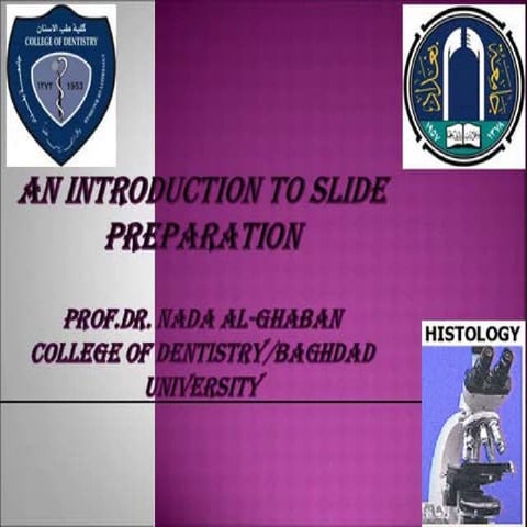 Preparation of histological slide | PPT