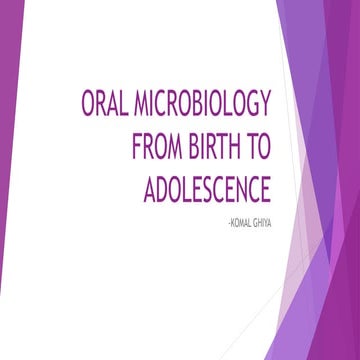 Oral microbiology | PPTX