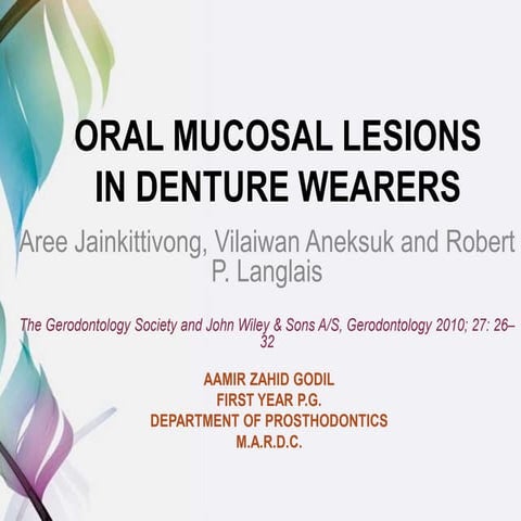 Kennedy’s Classification in Cast Partial Denture | PPTX