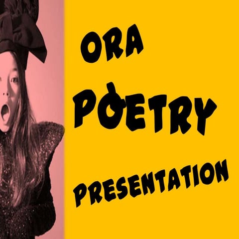 Oral poetry presentation | PPTX
