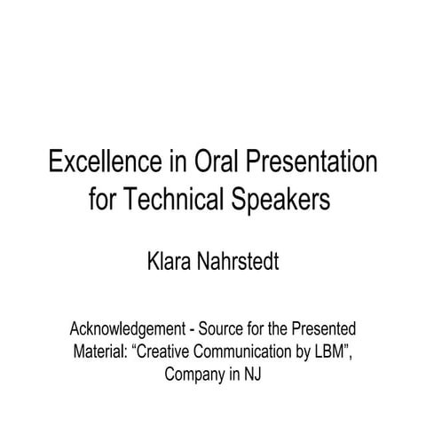 Oral presentation | PPT
