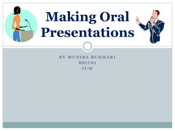 Oral presentation | PPT