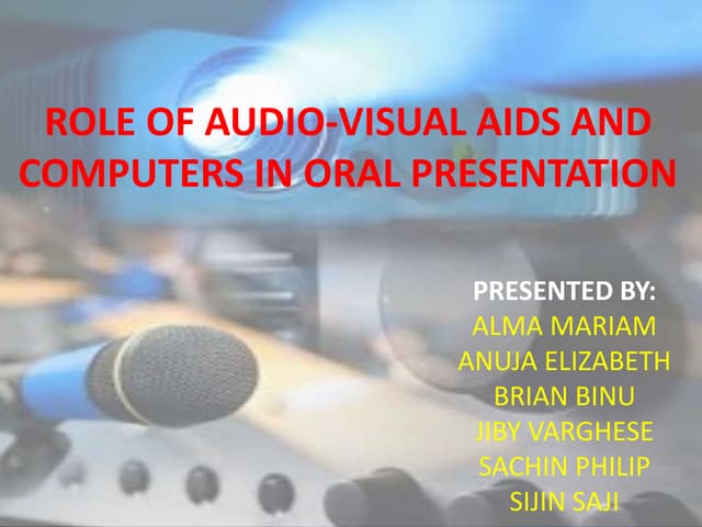 Oral and Audio-Visual Presentation | PPTX