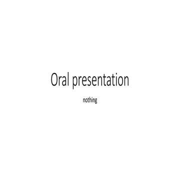 Oral presentation | PPT