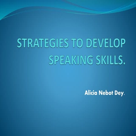 Oral presentation speaking | PPTX