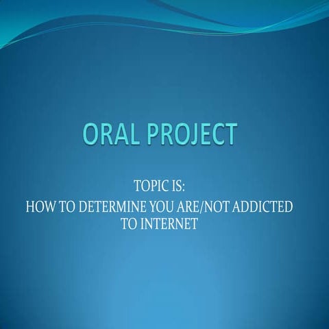 Oral project | PPTX
