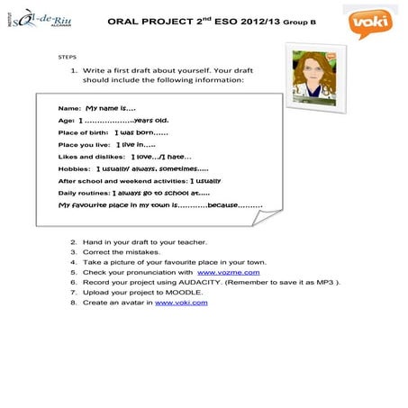 Oral project 2n eso grup b 2012 2013 | PDF